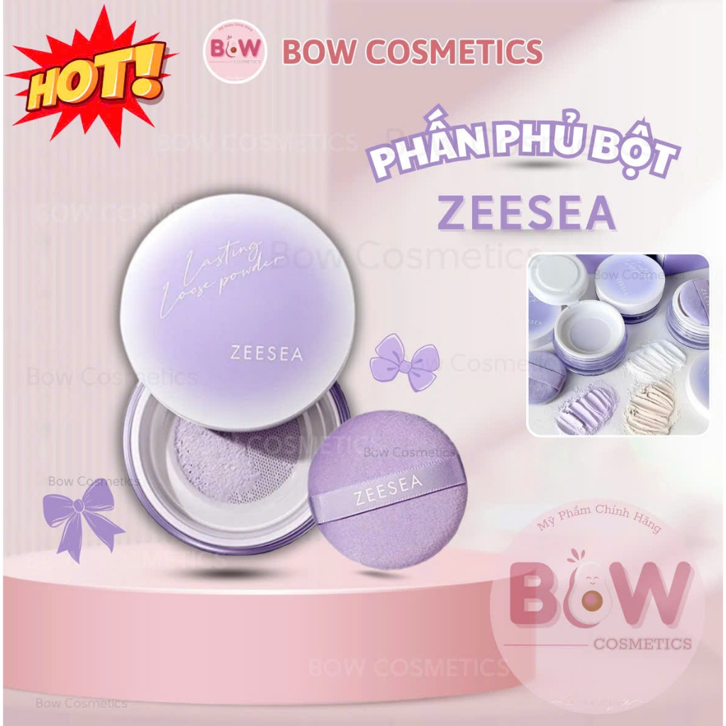 [Quick] Zeesea Oil Control Powder Thin Light Natural Purple Shell Light ...