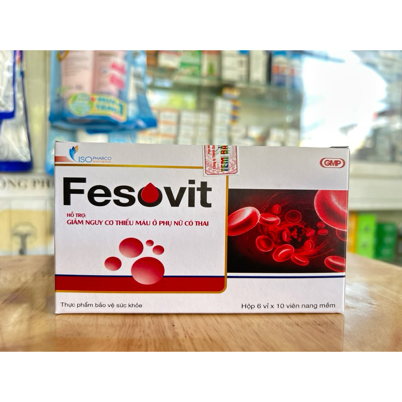 Fesovit (60v box) Supplementing Iron, Folic Acid, vitamin B12 Supports ...