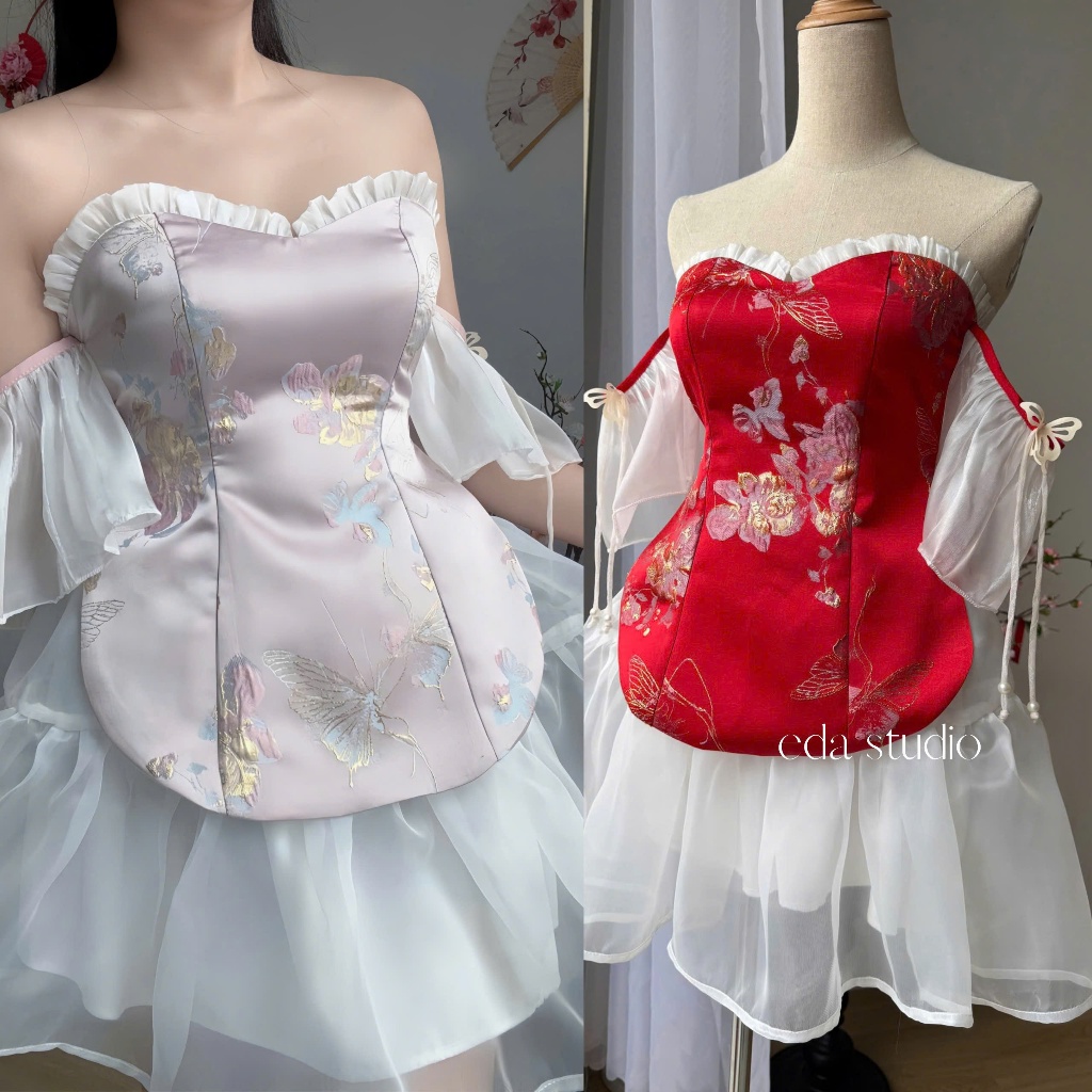 (BigSize Available) EDA Boutique Women's Off-the-Shoulder Damask ...