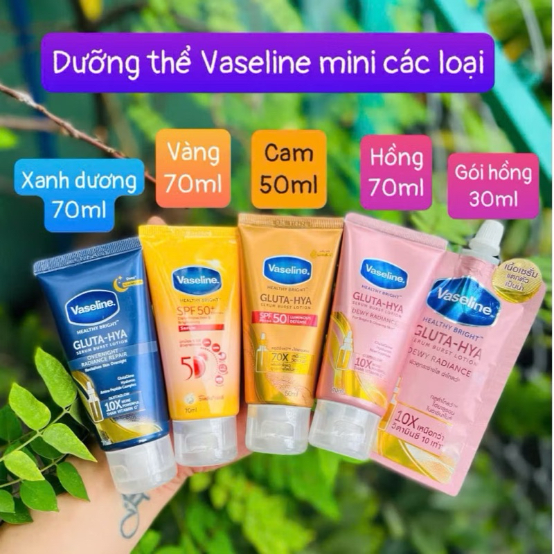 Vaseline Skin Whitening Body Essence, Sunscreen Skin Protection 70ml ...