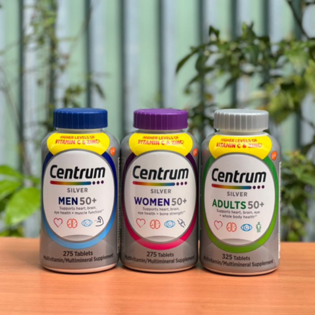 Centrum USA - multivitamin over 50 years old Centrum Silver | Shopee ...