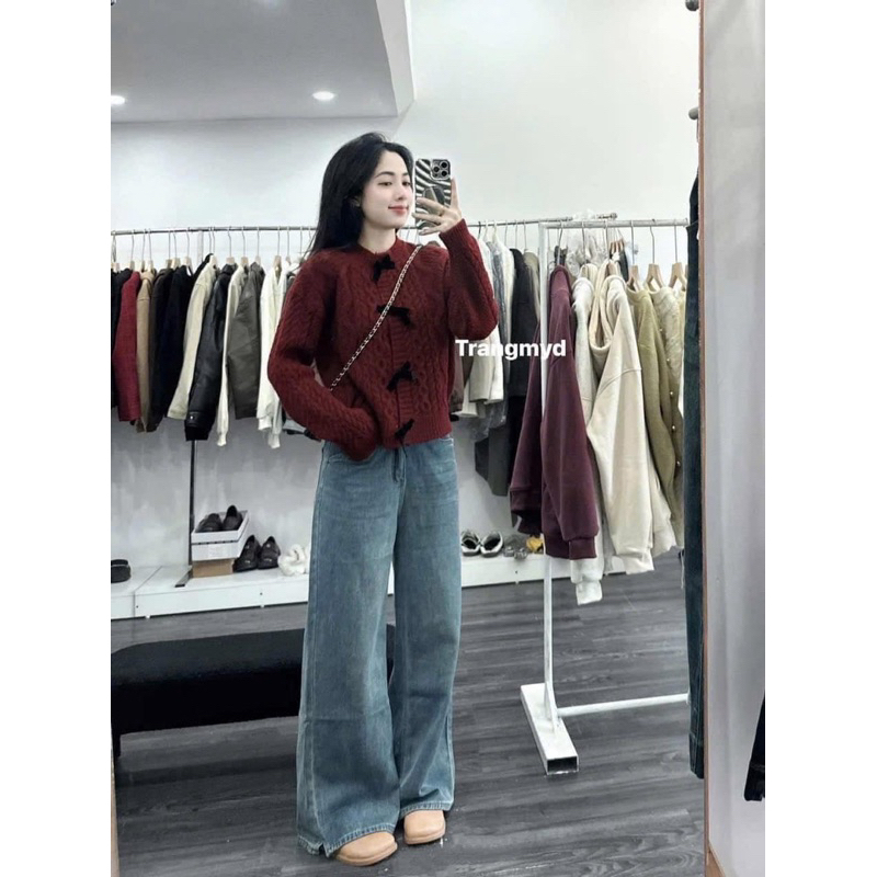 Qc rope sweater with bow | Shopee Malaysia