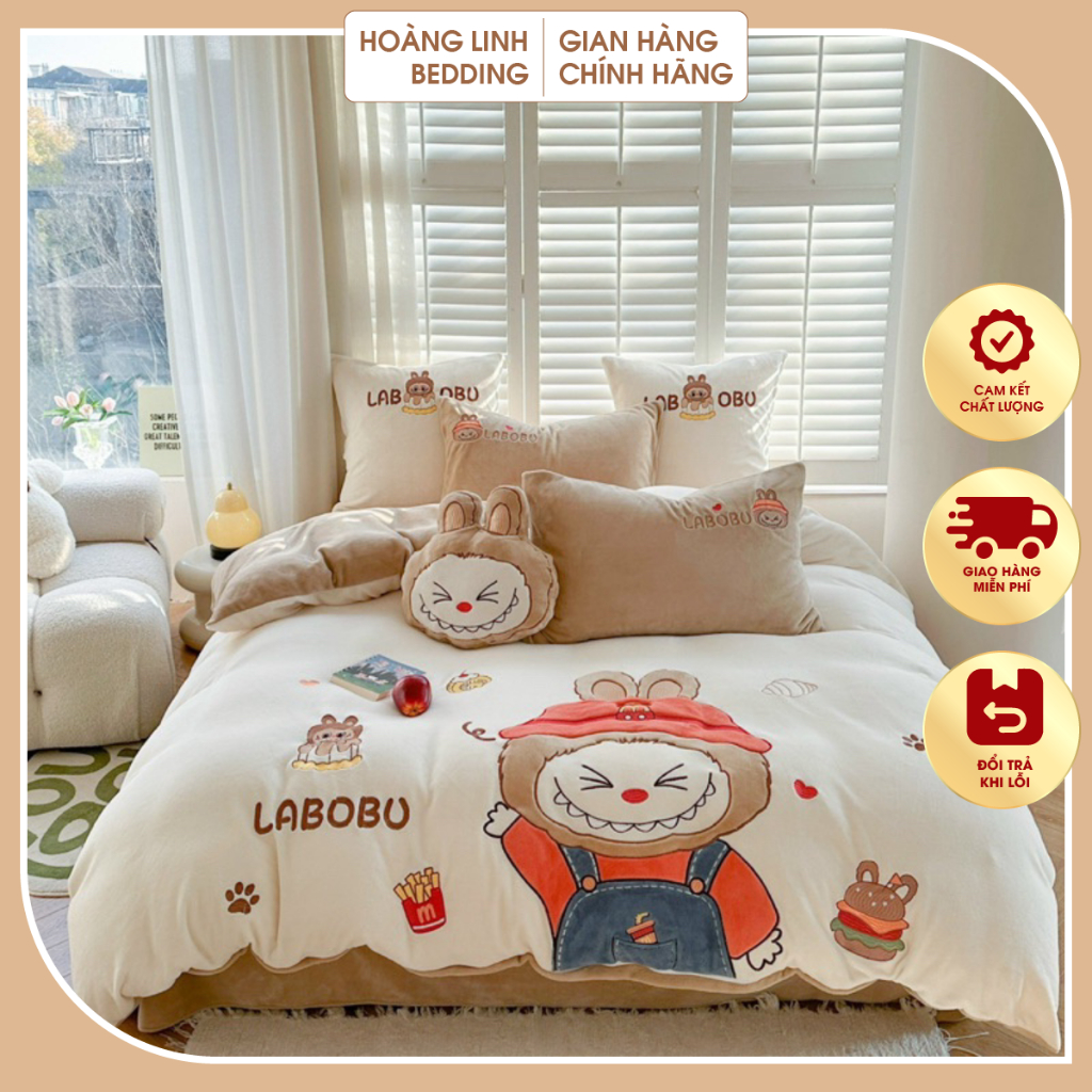 Labubu Premium Felt Bedding Set - The secret to having a good night's ...