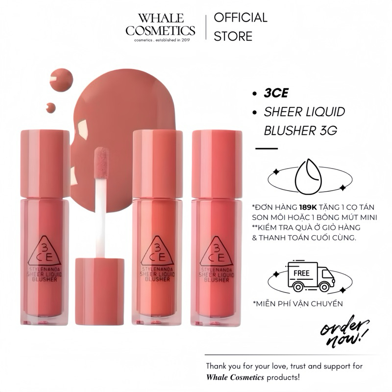 (3CE) 3ce Sheer Liquid Blusher 3g | Shopee Malaysia