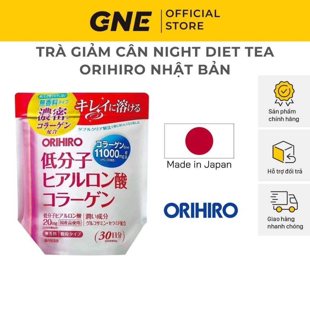 Orihiro Skin Beauty Hyaluronic Acid Collagen Powder 11000mg Bag 180g ...