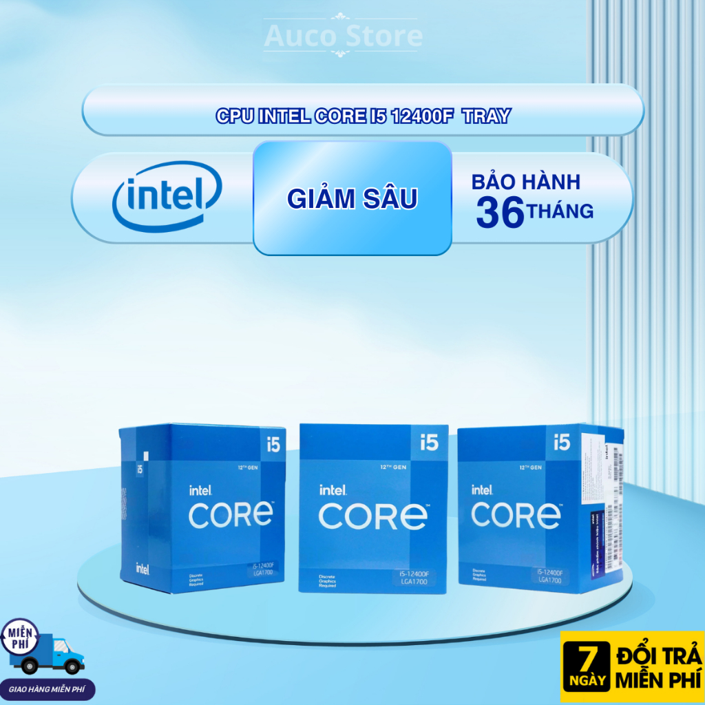 Intel Core I5 12400F Cpu (Up To 4.40GHz, 6 Cores 12 Threads, 18MB Cache, Socket 1700, Alder Lake ...