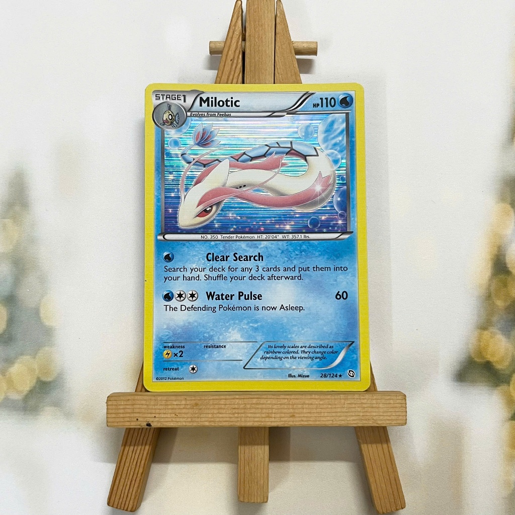 Pokemon Milotic 28/124 Picture Card - Odd Card Black & White: Dragons ...