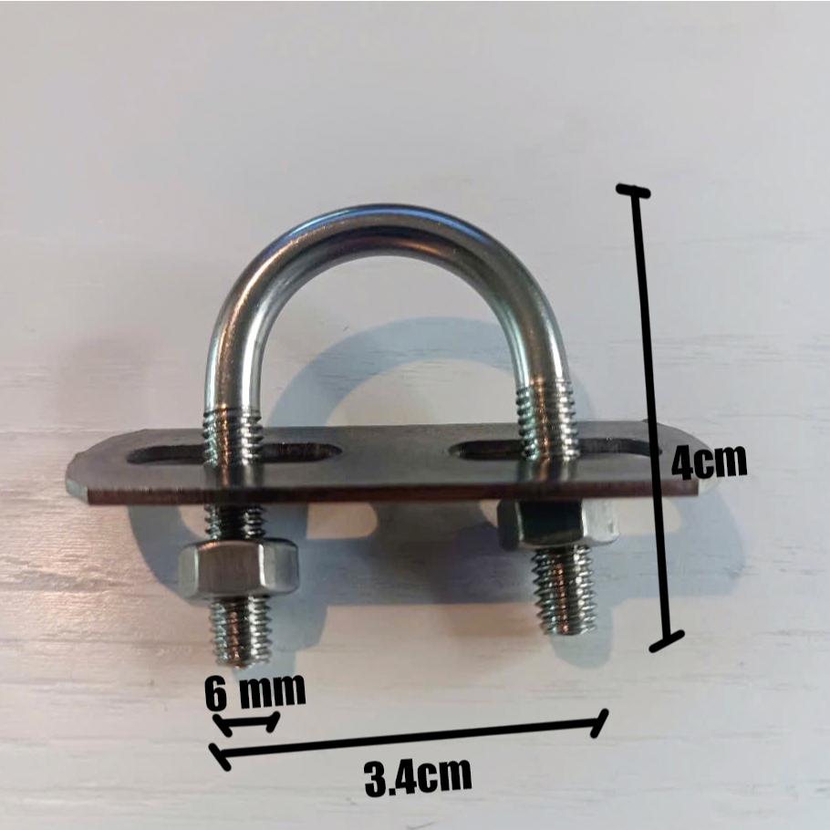 304 Stainless Steel U Shackle, Ulbolt Shackle, M6 Leg, Full Set of U ...