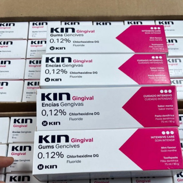 Kin Gingival Chlorhexidine Toothpaste (75ml x 90g) Near date | Shopee ...