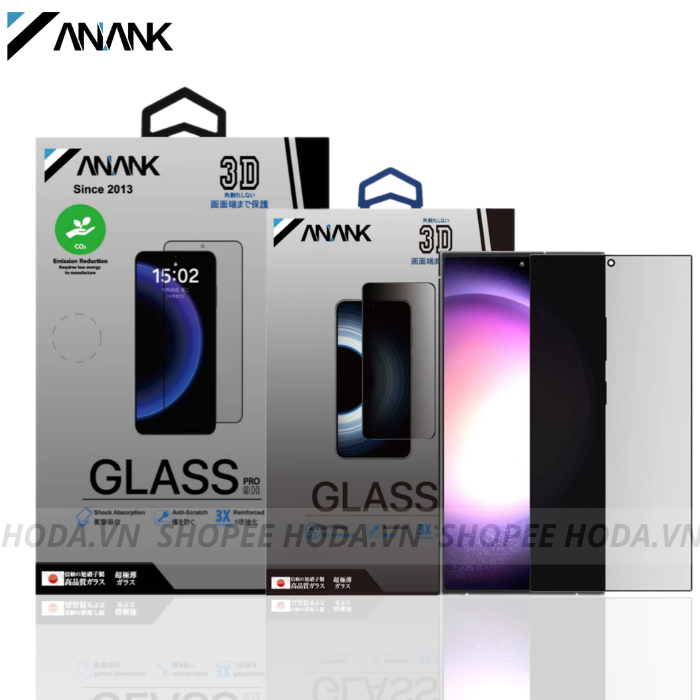 ANANK 3D Tempered Glass Ultrasonic Fingerprint Sensitive Touch Full ...