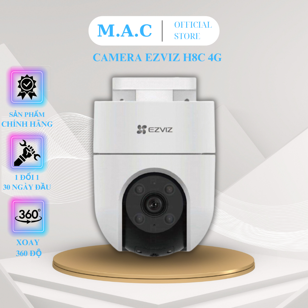 Outdoor wifi CAMERA, EZVIZ 360 rotating CAMERA EZVIZ H8C 4G 3MP at ...