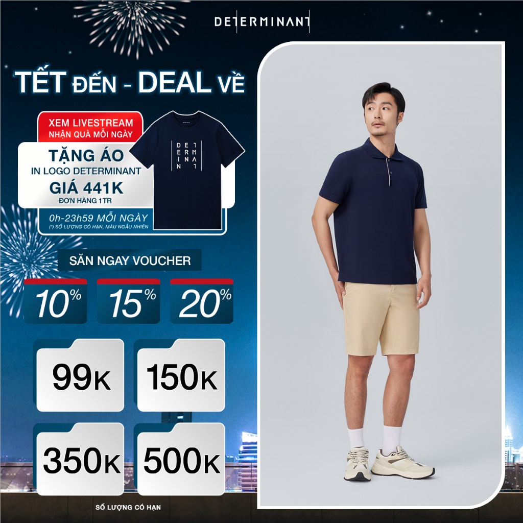 Determinant Men's Polo T-shirt - High quality Cotton, instantly cool ...