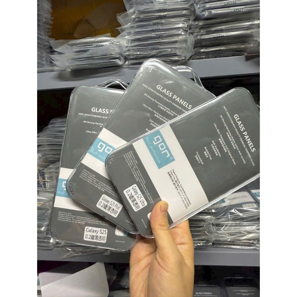 Genuine Samsung Galaxy S25 Ultra, S25 Plus, S25 tempered glass, transparent and smooth (box of 2 ...