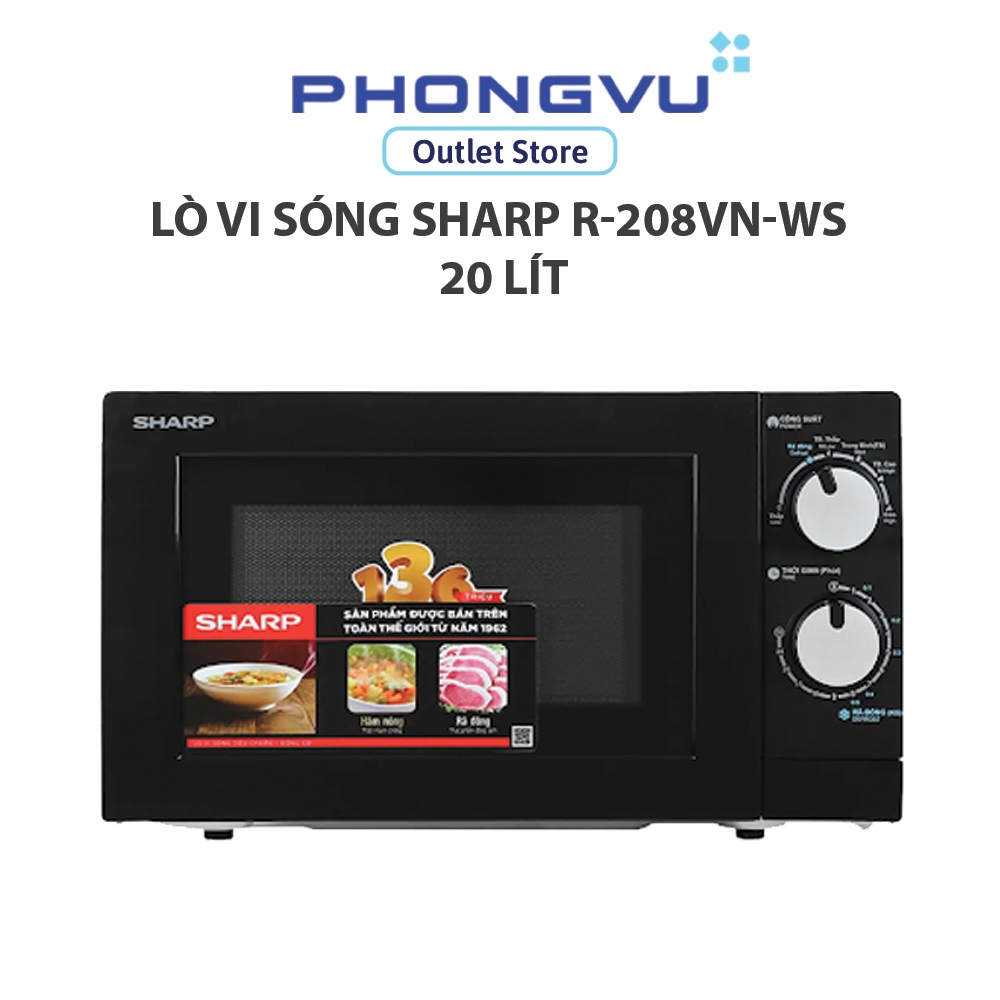 Sharp R-208VN-WS 20 liter microwave oven - | Shopee Malaysia