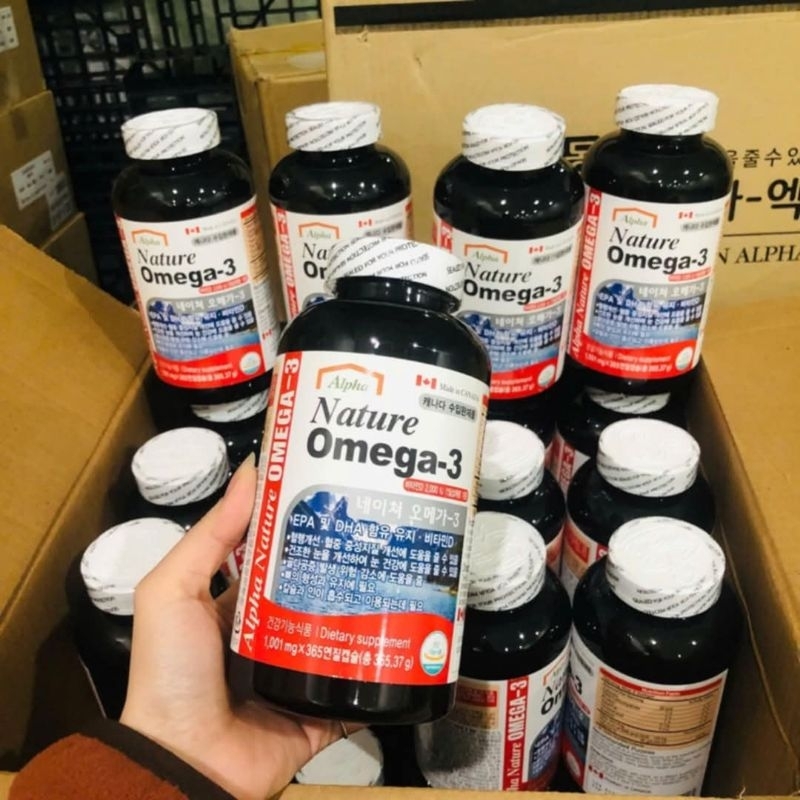 Omega 3 Alpha Nature EPA&DHA Korean 365v box | Shopee Malaysia