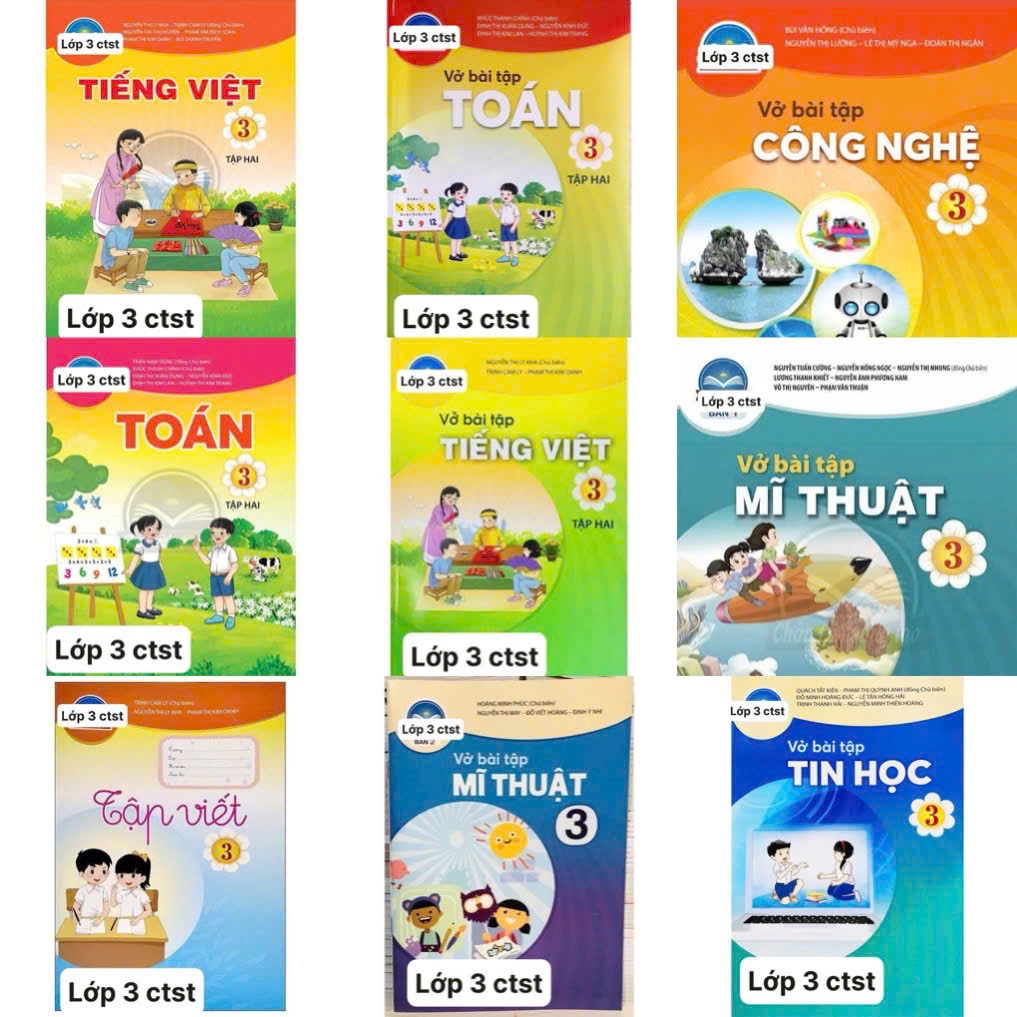 Complete set of Vietnamese math writing notebooks for grade 3 creative ...