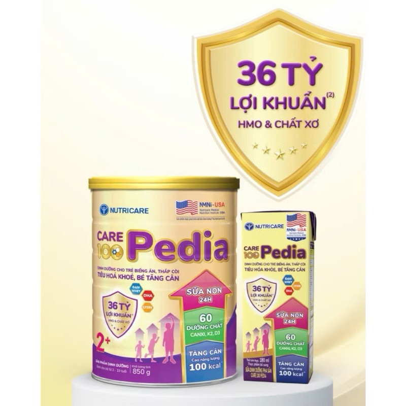 Care 100 GOLD PEDIA Nutricare Powdered Milk Supports Weight Gain and Healthy Digestion 850G ...