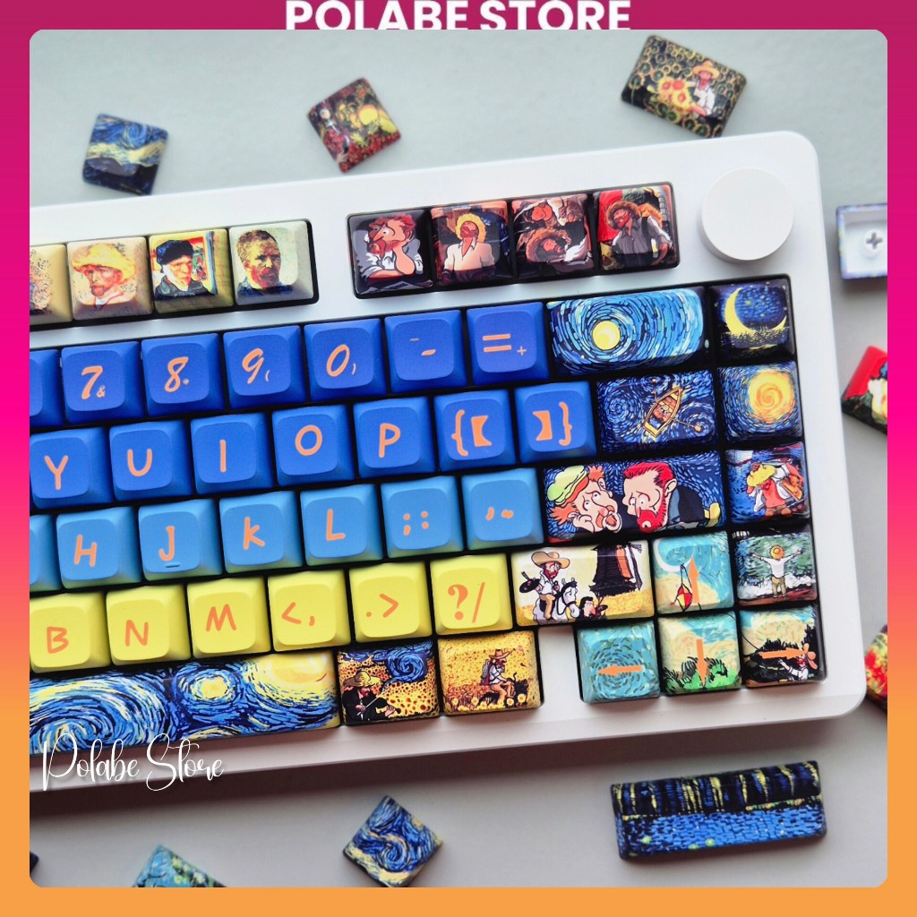 Keycap Starry Night Cherry profile PBT dyesub Polabe Store mechanical ...