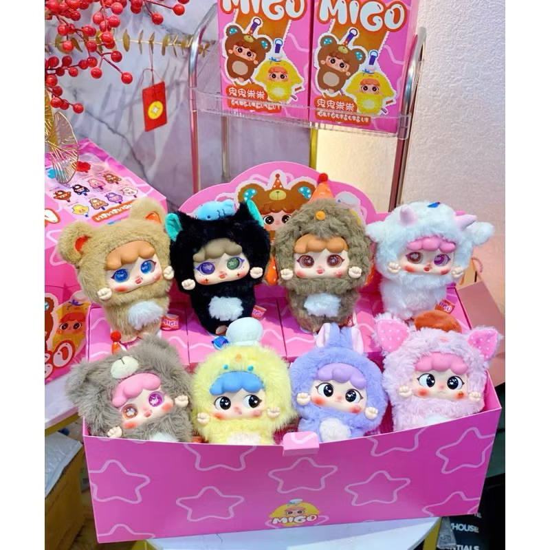 Migo V3 Animal Party Series Fullbox cad, genuine Cute Figure Anime ...