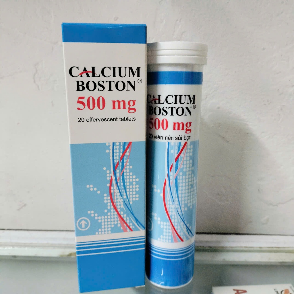 Boston Calcium effervescent tablets 500mg for osteoporosis and bone ...