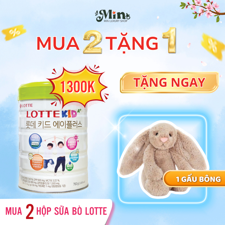 Lotte Kid A+ Cow's Milk Helps Grow Height 760g Can - Calcium ...
