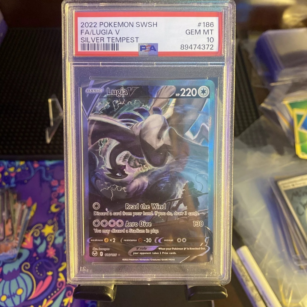 Card S Psa 10 Pokemon 2022 SWSH12 Silver Tempest Lugia V Alt Full Art Alternate 186/195 EN 2173 ...