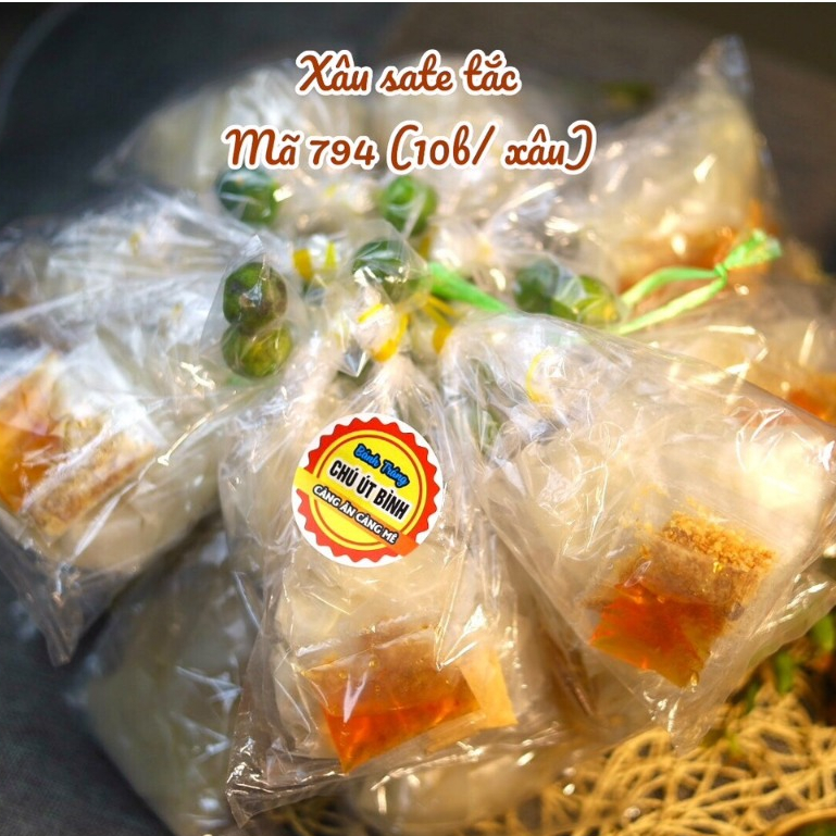 (1 String of 10 Bags) Dew-dried Rice Paper with Sate Tac and Chili Rim ...
