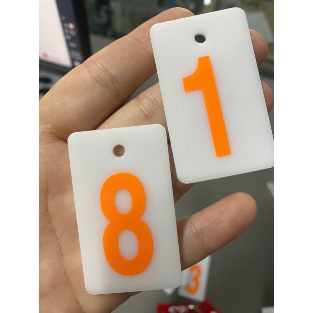 Locker cabinet numbers, room number cards, mica keychains, numbers ...