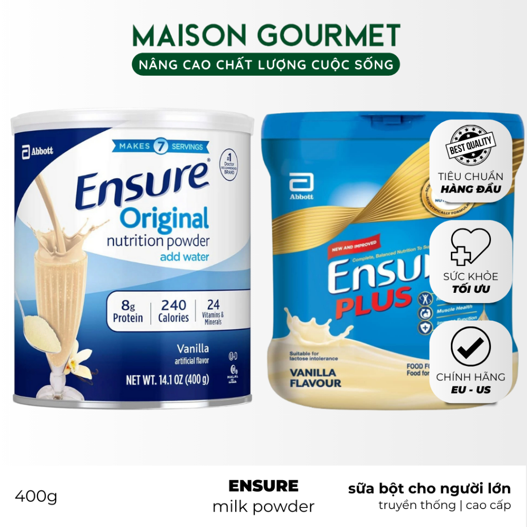 Ensure ORIGINAL POWDERED MILK & PLUS PREMIUM (400g) | Shopee Malaysia