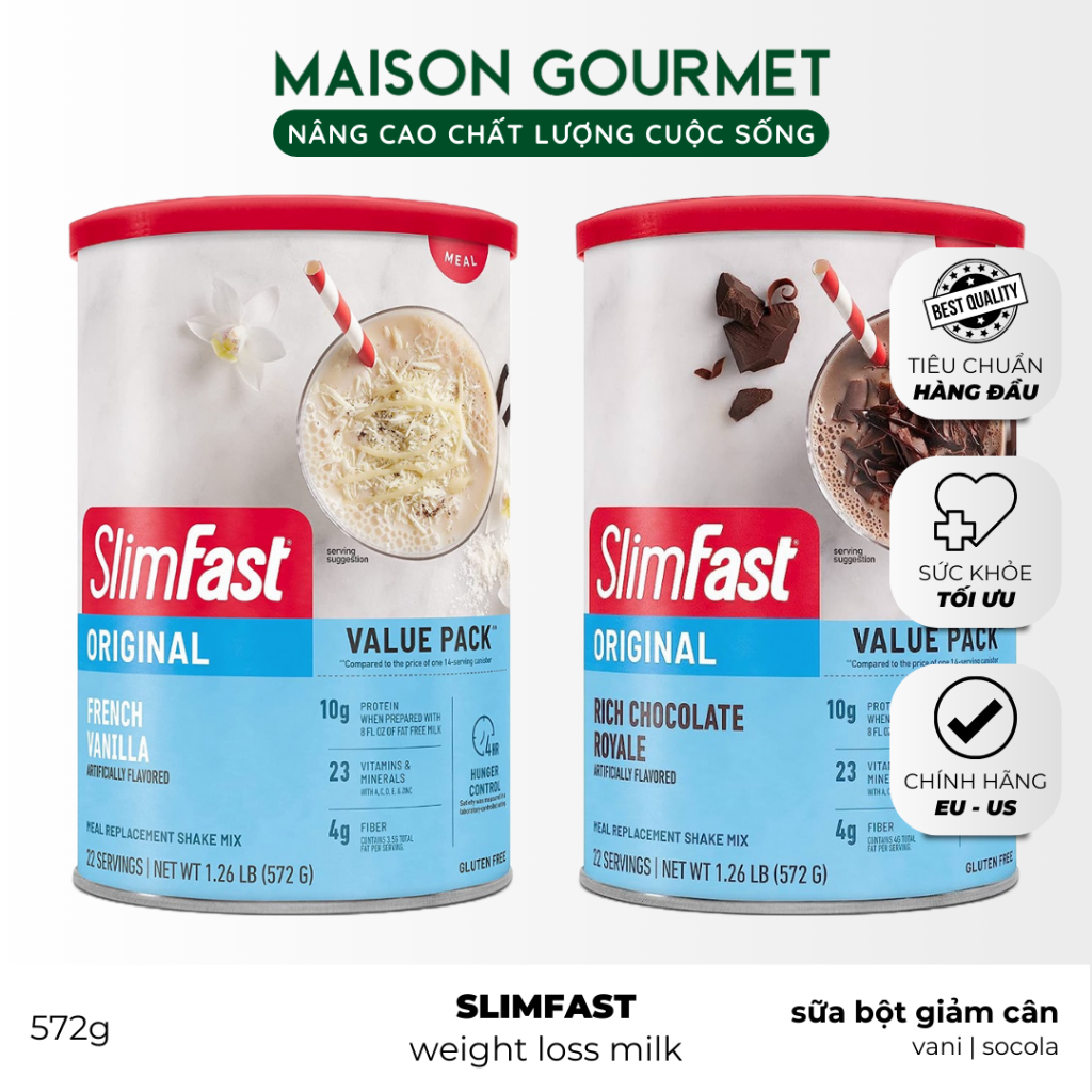 Slimfast ORIGINAL WEIGHT LOSS POWDER MILK (572g) | Shopee Malaysia