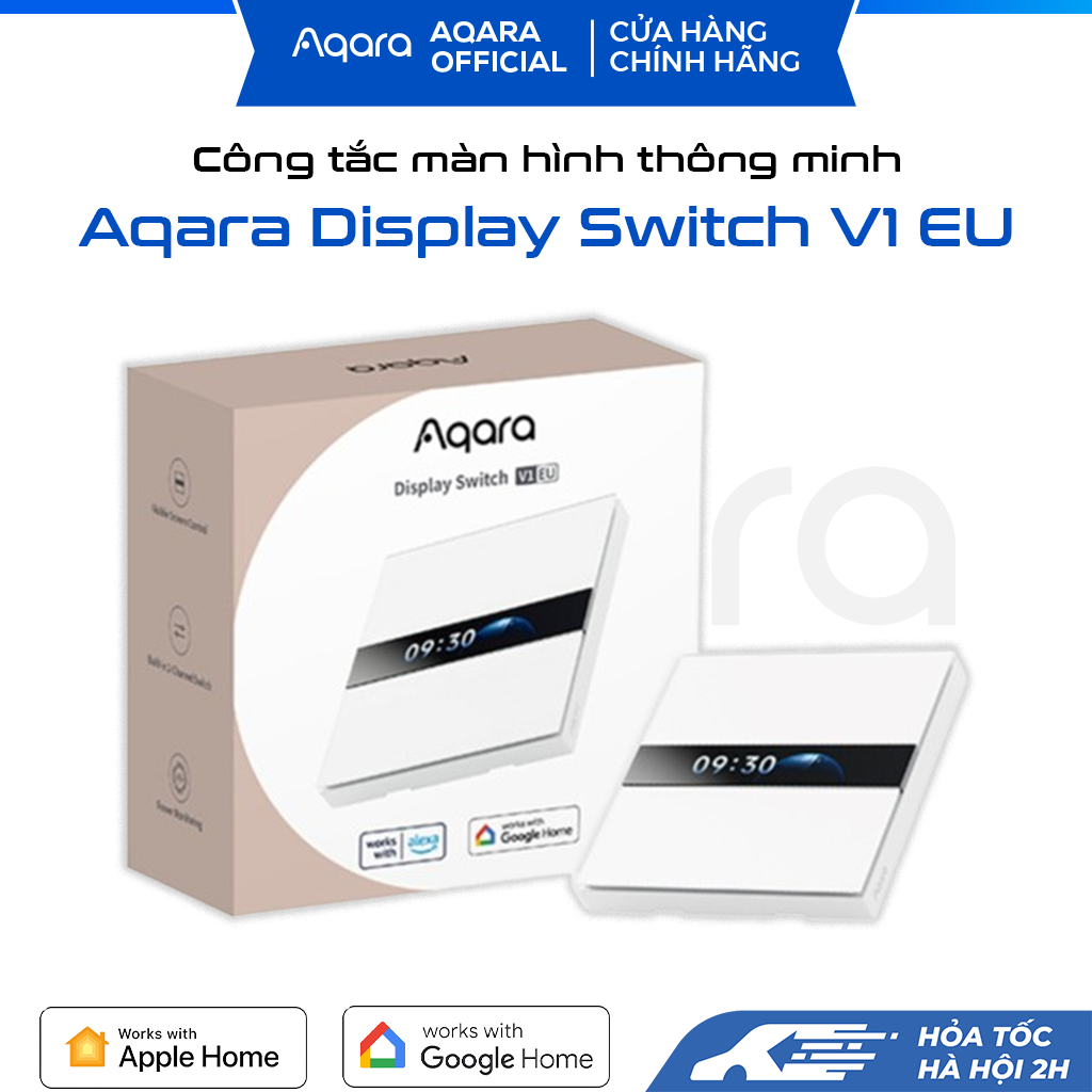 Aqara Display Switch V1, Zigbee 3.0, luxury glass, proximity sensor ...