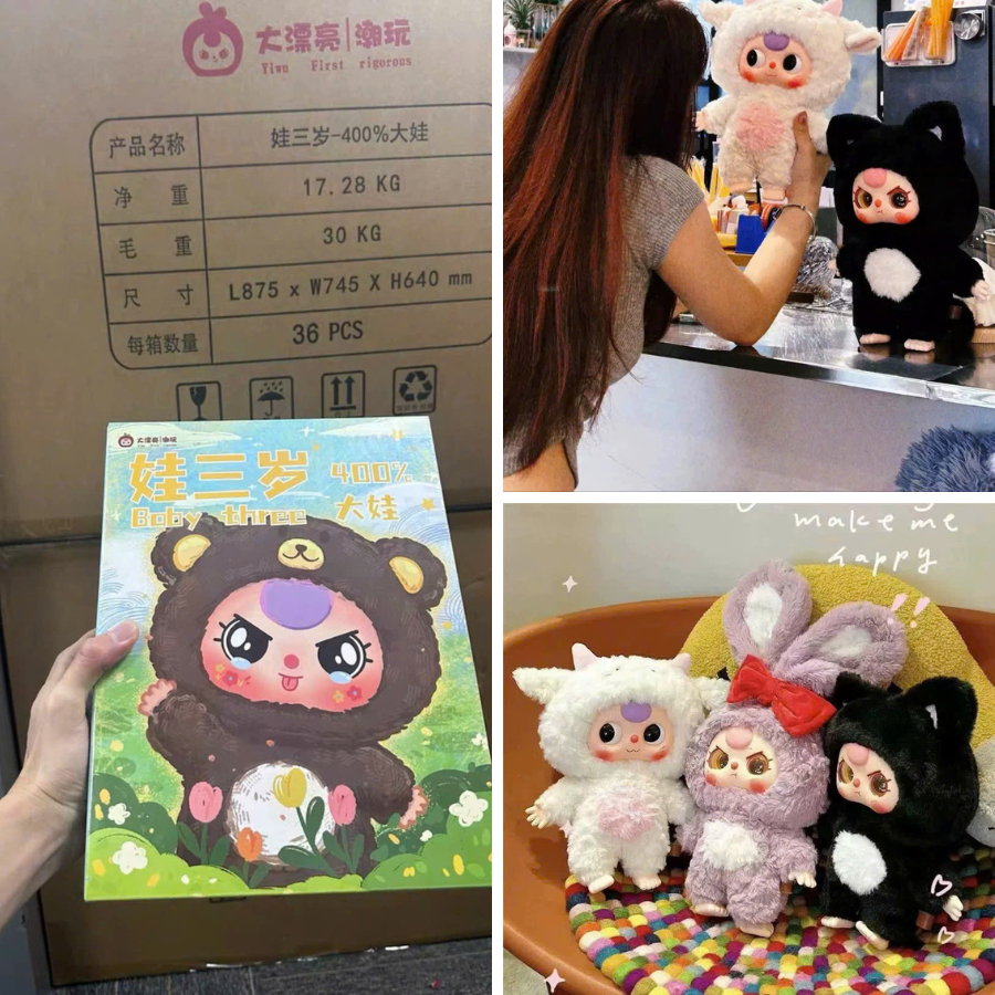 Baby three model 400% V1 - Baby three doll 400% | Shopee Malaysia