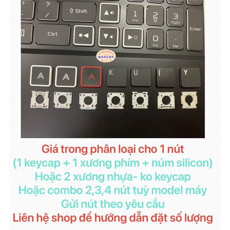 Keycap Odd keys - Key bones + buttons for Acer Nitro predator helios ...