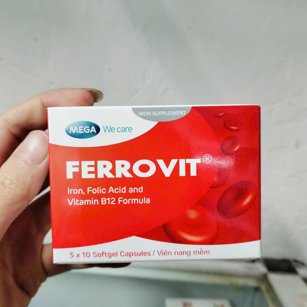 Ferrovit pills help supplement iron, folic acid and vitamin B12 for ...