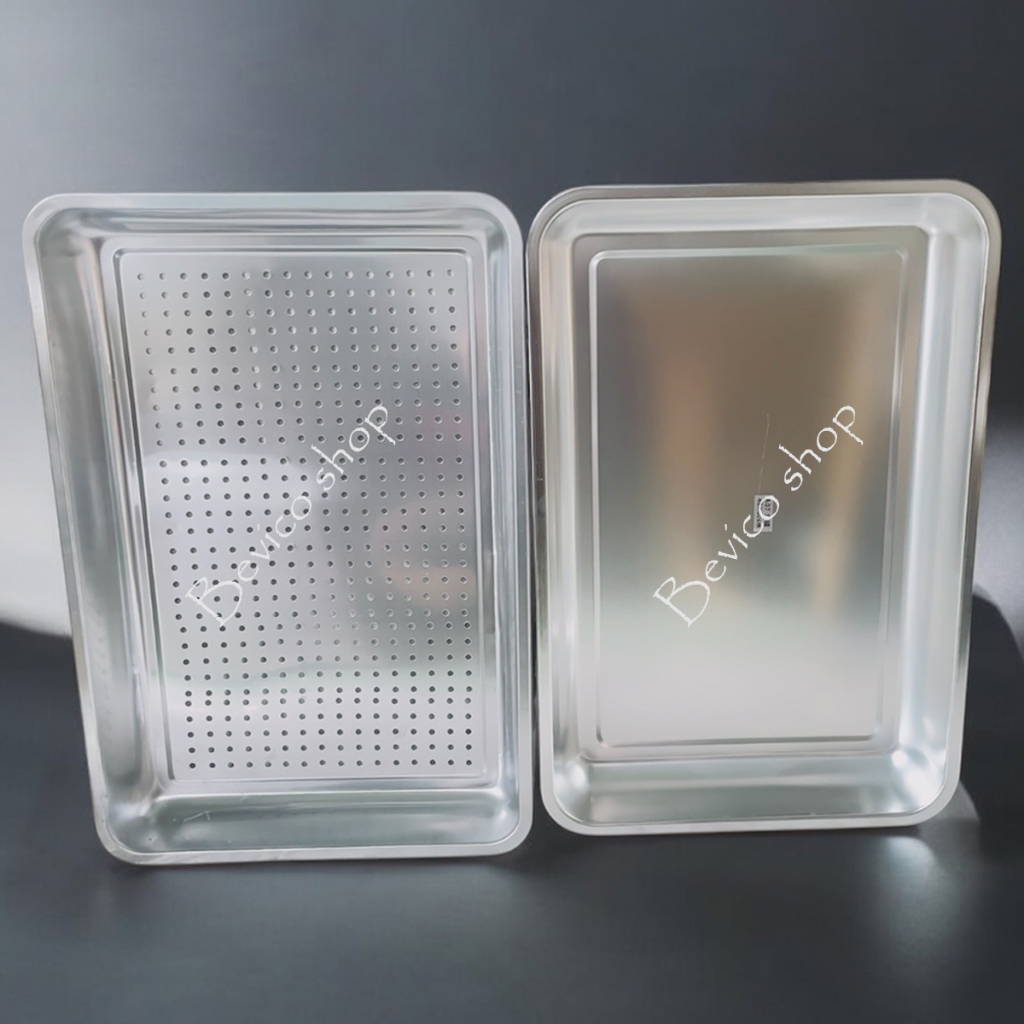 Sealed stainless steel tray & perforated 40 x 60 x 2cm/5cm/7cm | Rice ...