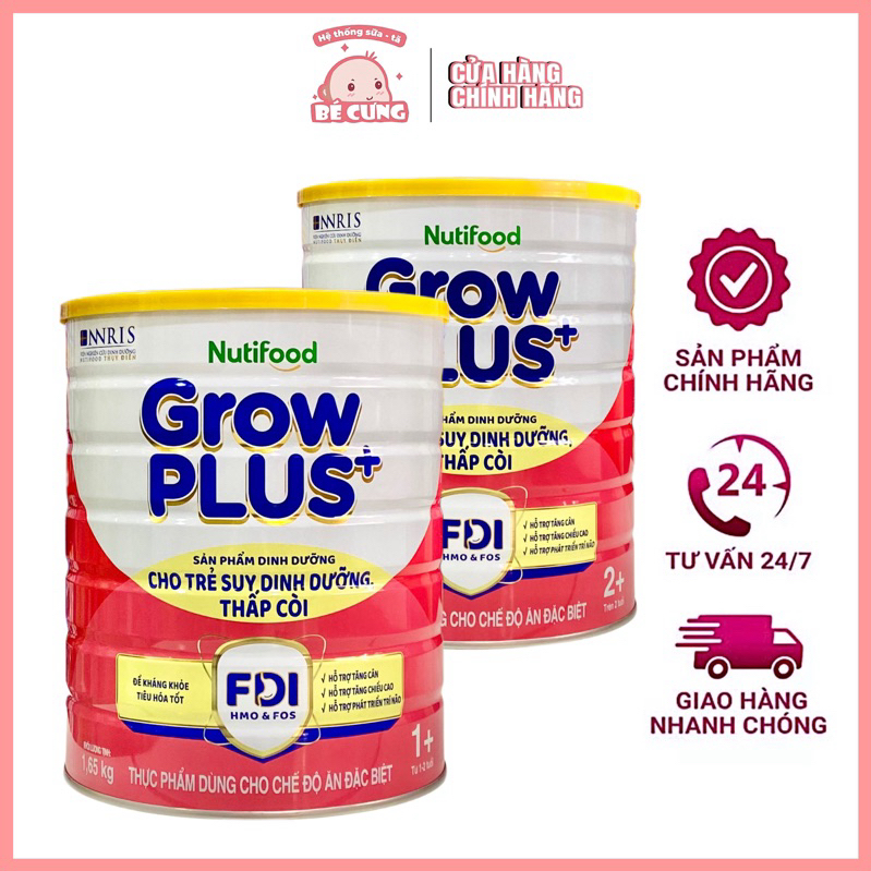 Growplus+ red powdered milk [1+/2+] 1.65kg (New Model) - Nutrition for ...