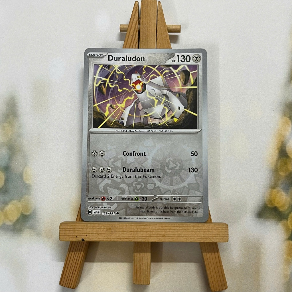 Pokemon Duraludon 129/191 Picture Card - Genuine English Surging Sparks ...