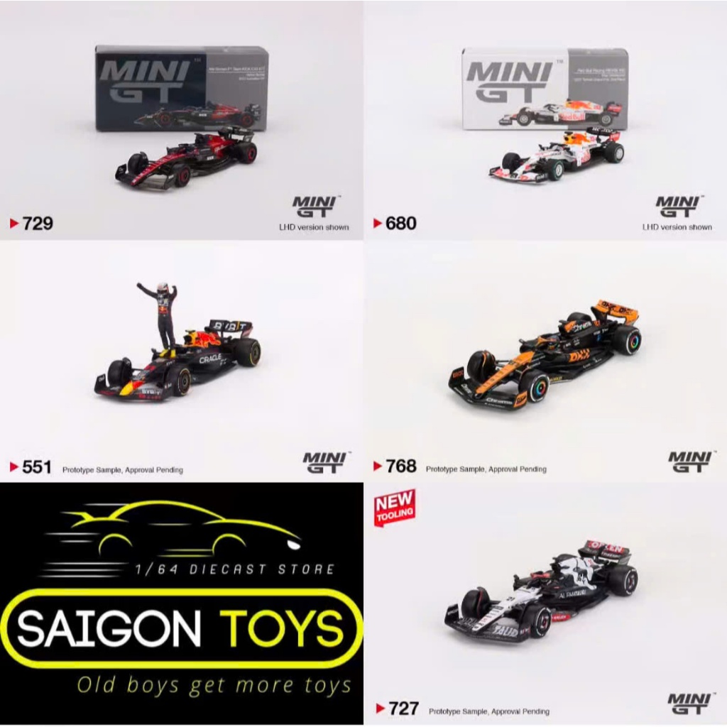 Saigontoys - Mini GT Formula 1 (F1) Racing car of all kinds Oracle Red ...