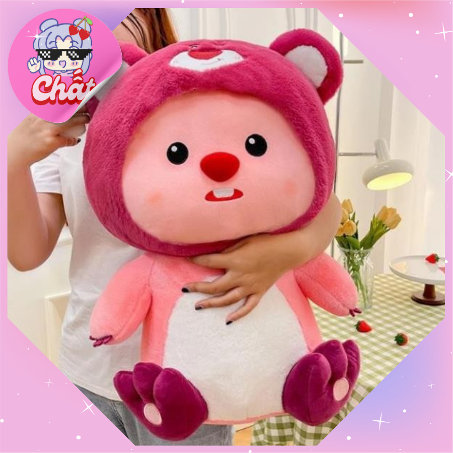 Loopy Cute Strawberry teddy Bear - Strawberry Loppy Premium Product ...