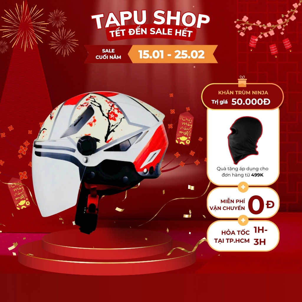 Klt 1/2 K6 half-head helmet with Sakura colored glass size M,L (56cm ...