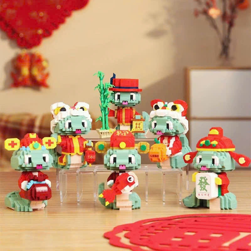 [FANG Toys COMBO 6 MODELS] Smooth piece assembly toy set with 6 snake ...