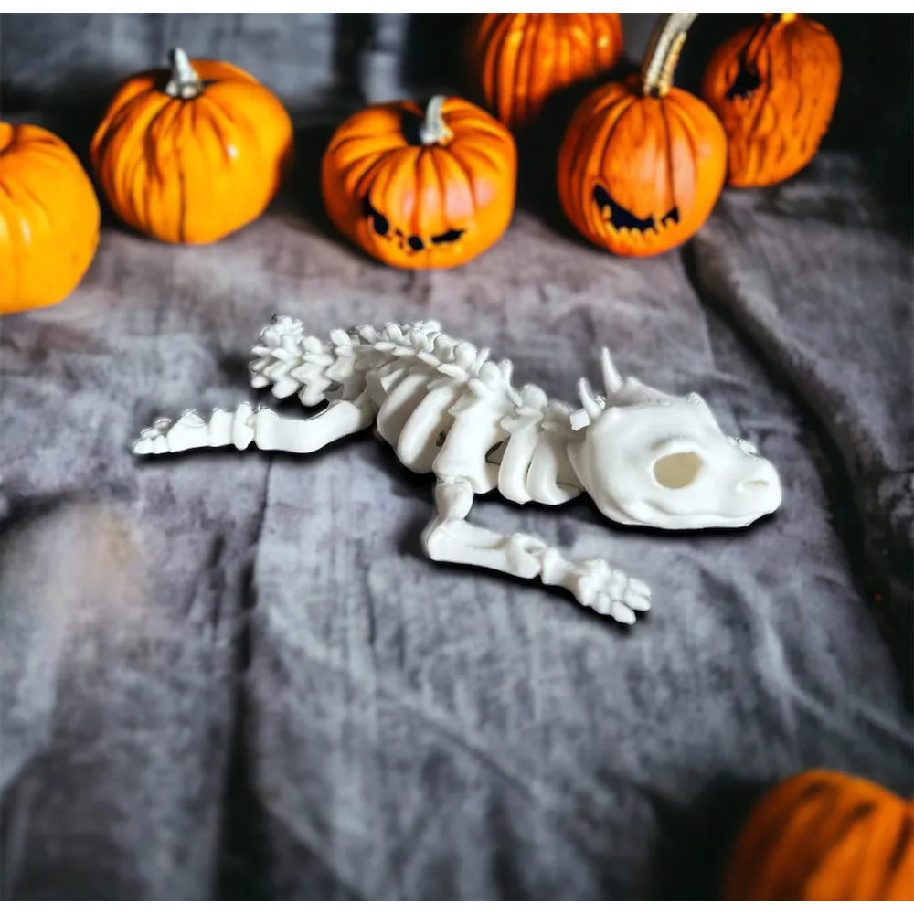 3d printed Lizard Skeleton toy model, children's toy model, miniature ...