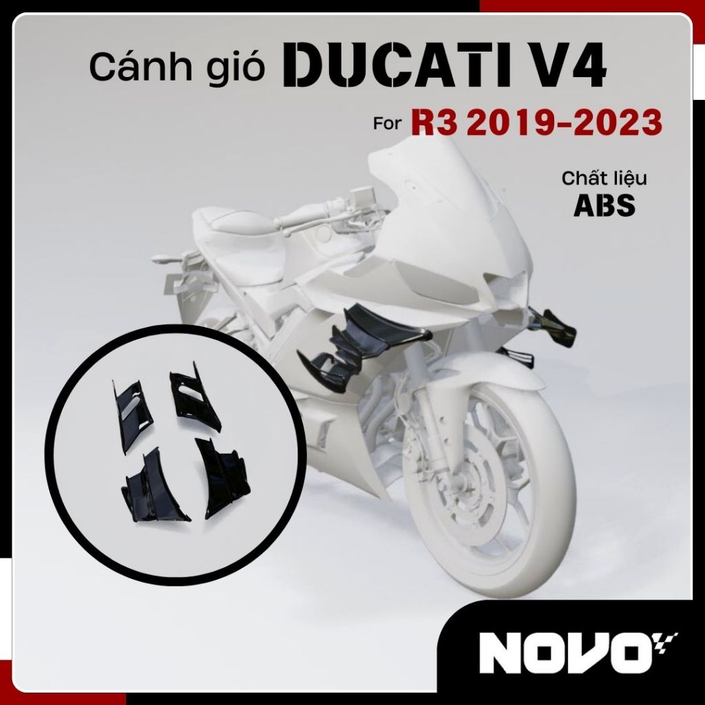 Ducati Superleggera V4 Wind Wing For Yamaha R3, R25 2019 - 2023, New ...