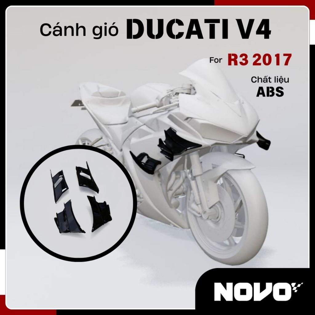 Ducati Superleggera V4 Wind Wing For Yamaha R3, R25 2014 - 2018 ...