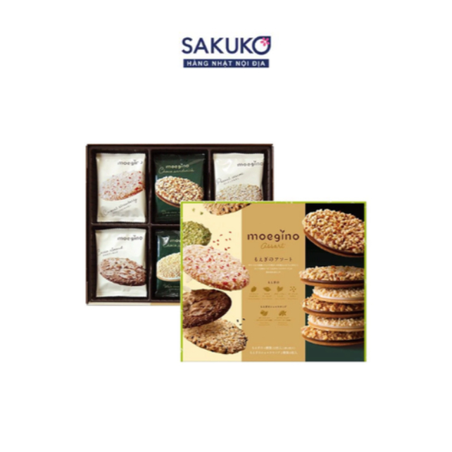 Chibori-moegino mixed biscuits 261g, Japanese style 4 flavors 16 pieces ...