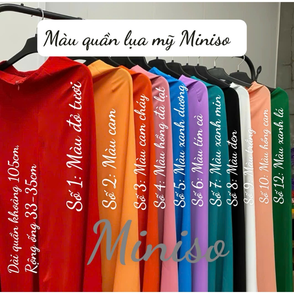 (In Stock) All colors of pants worn with ao dai, long pants worn with ...