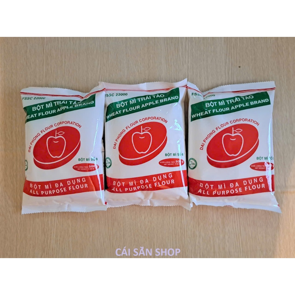 06 kg (12 bags x 500g) of red apple all-purpose flour No. 8 used for ...