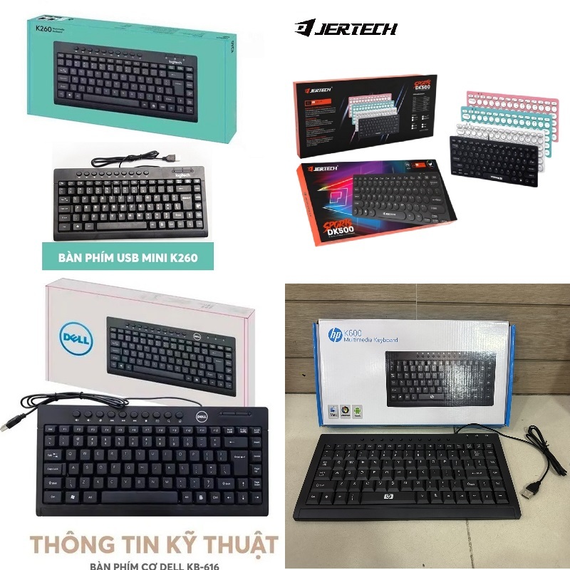 Logitech K260/ Jertech DK500/ Dell BK616, 211/ HP K600/ K1000 mini ...