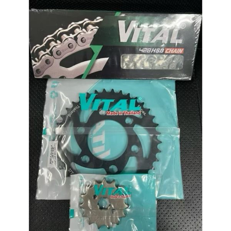 Belelli tnt 10mm chain sprocket 125 size zin 15-37-10mm chain (Yellow ...
