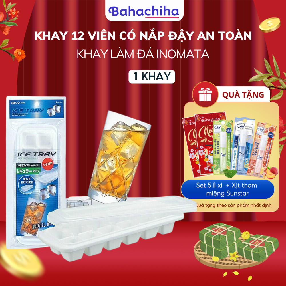 Inomata ice tray for freezing 12 cubes, 48 cubes, 18 Japanese cubes ...